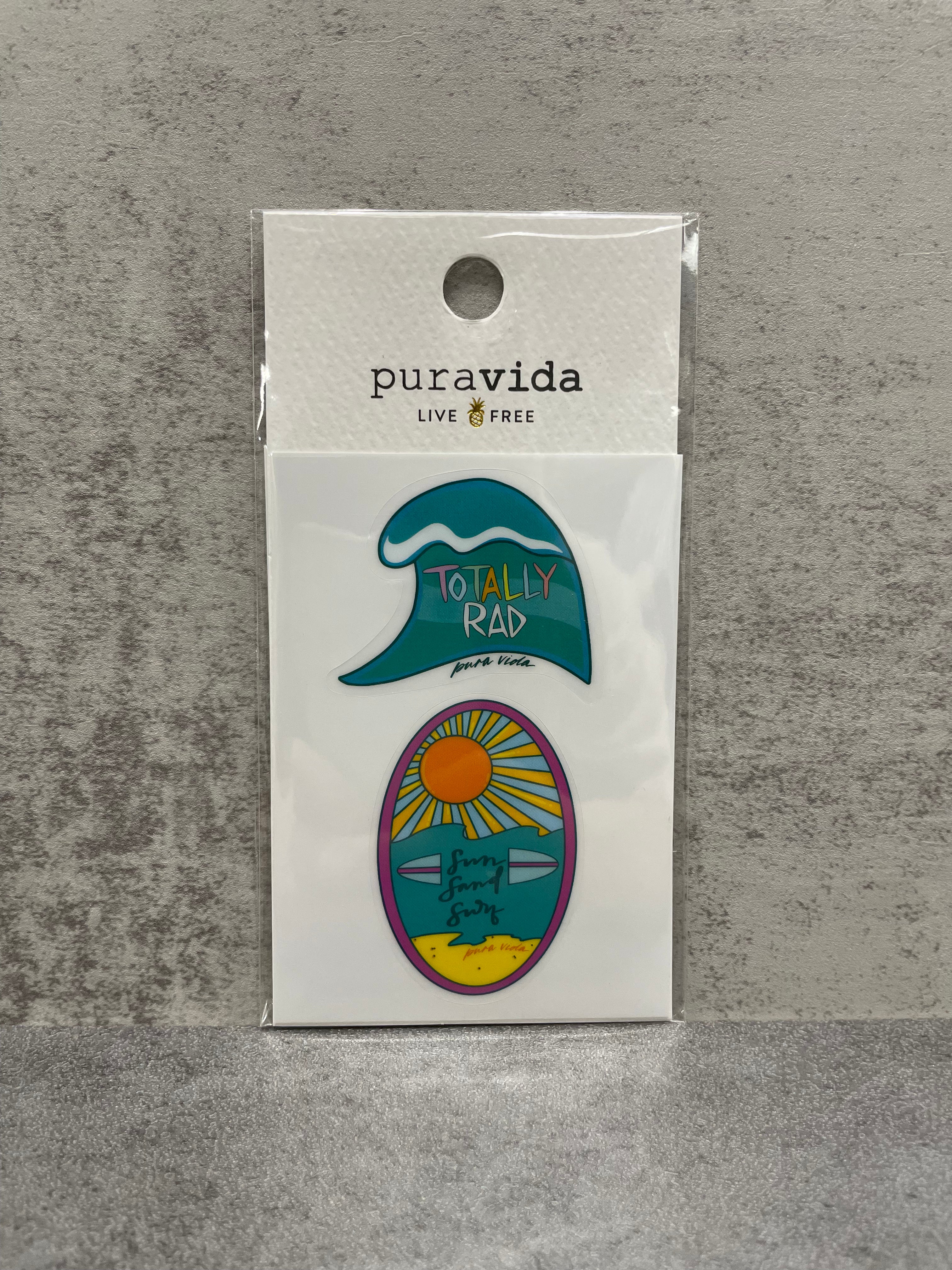Pura Vida Small Sticker Set – Farmer's Daughter Formals